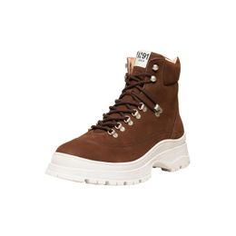 N91 Damen Schn&uuml;rboots "Style Choice FI Businessschuh", Gr. 42, braun, Leder, Schuhe, Herren Schn&uuml;rboots Leder handgefertigt, Hikingboots