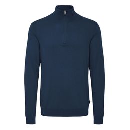 Blend Herren Troyer "Troyer BHPullover", blau, Gr. M, Obermaterial: 78% Viskose CV. 22% Polyester PES., Pullover