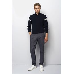 MEYER Herren Chinos "M5 Move", blau, Gr. 40, unifarben, 50% Baumwolle;32% Polyester;15% Viskose;3% Elasthan, Hosen, im Wool-Look