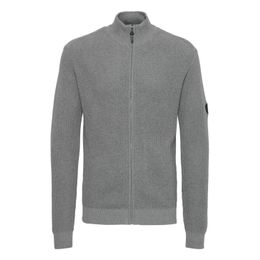 INDICODE Herren Strickjacke "Strickjacke IDRevil", grau, Gr. XL, Obermaterial: 70% Baumwolle CO recyc.. 30% Polyester PES., Strickjacken