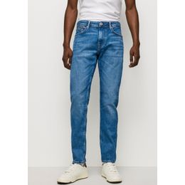 Pepe Jeans Herren Slim-fit-Jeans "HATCH REGULAR", blau, Gr. 31, Denim/Jeans, Obermaterial: 99% Baumwolle, 1% Elasthan, Jeans, mit Stretchanteil