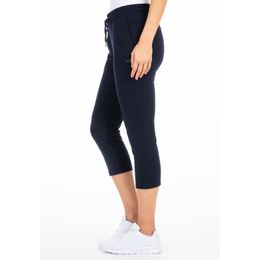 LPO Damen 7/8-Hose "Damen 7/8-Hose Pietra 2", blau, Gr. 38, Wirkware: French Terry - 76% PES, 20% Rayon, 4% EL, Hosen