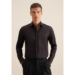 Seidensticker Herren Businesshemd "Schwarze Rose", schwarz, Gr. 40, unifarben, 100% Baumwolle, Hemden, Regular 1/1 Kentkragen Uni