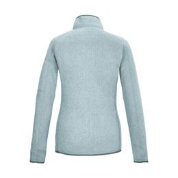 Killtec Damen Fleecejacke "KOW 111 WMN KNT FLC JCKT", blau, Gr. 38, Oberstoff: 100% Polyester, Jacken, Strickfleecejacke, Melange-Optik, Stretch,