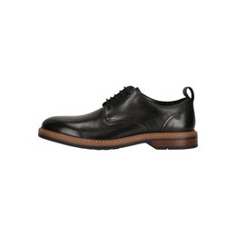 Clarks Herren Schn&uuml;rschuh "Aldwin Lace", Gr. 41schwarz, Leder, Schuhe, mit strapazierf&auml;higer Gummilaufsohle