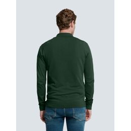 NO EXCESS Herren Rundhalspullover "NO EXCESS Polo-Pullover mit halbem Rei&szlig;verschluss", gr&uuml;n, Gr. XL, 71% Viskose, 29% Nylon, Pullover