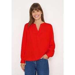 Cecil Damen Langarmblusepumpkin orange, Gr. XXL, unifarben, Stoff, 100% Viskose, Blusen, in Unifarbe