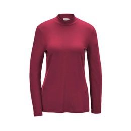 GOLDNER Damen Longpullover "Stehkragenshirt mit Langarm", rot, Gr. 48, Obermaterial: 95% Modal CMD. 5% Elasthan EL., Pullover