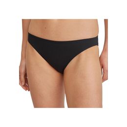 Calida Damen Slip "Slip Essential Cotton Low Cut 1er Pack", Gr. XS, schwarz, Obermaterial: 95% Baumwolle CO. 5% Elasthan EL., Unterhosen
