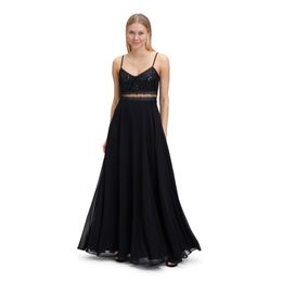 Vera Mont Damen Abendkleid "Damen Abendkleid mit Spitze", schwarz, Gr. 40, Obermaterial: 100% Polyester. Futter: 100% Polyester., Kleider,