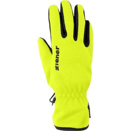 Ziener Kinder Multisporthandschuhe "LIMPORT-Z JUNIOR", gelb, Gr. 7, Materialmix, Handschuhe, warm, winddicht, wasserabweisend, atmungsaktiv, elastisch