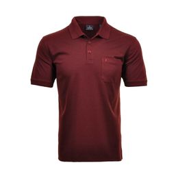 Ragman Herren Poloshirt "Poloshirt Softknit-Polo", rot, Gr. S, Obermaterial: 70% Baumwolle CO. 30% Polyester PES., Shirts