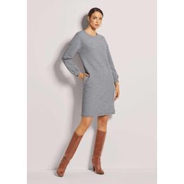 Madeleine Mode MADELEINE Damen Sommerkleid "Kleid Elastisches Oversized-Kleid mit Taschen", grau, Modern, Gr. 48, Obermaterial: 59% Polyester PES. 38% Baumwolle CO.