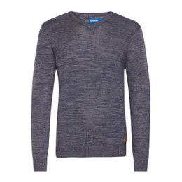 Blend Herren Strickfleece-Pullover "Strickpullover BHDansel", blau, Gr. S, Obermaterial: 50% Baumwolle CO. 50% Polyacryl PAN., Pullover