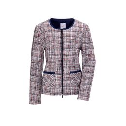 GOLDNER Damen Jackenblazer "Edler Boucl&eacute;-Blazer mit Jeanspaspel", gr&uuml;n, Gr. 42, Obermaterial: 100% Wolle WO., Blazer