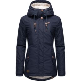 Ragwear Damen Winterjacke "Monade", blau, Gr. L, Obermaterial: 65% Polyester, 35% Baumwolle. Futter: 100% Polyester. Wattierung: 100% Polyester,