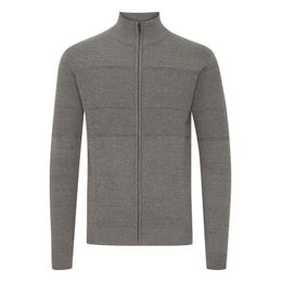 11 Project Herren Strickjacke "Strickjacke PRYannik", grau, Gr. XL, Obermaterial: 80% Baumwolle CO. 20% Nylon NY., Strickjacken