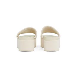 Calvin Klein Jeans Pantolette "FLATFORM SANDAL SLIDE IN NYLON", Poolslides, Sommerschuh, Strandschuh, Plateausohle, zum Schlupfen
