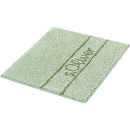 Badematte s.Oliver, H:10mm, gr&uuml;n, Polyester, Badematten, "Allie, Badvorleger, Badezimmer Teppich, Duschvorleger", Badteppich, weiche Haptik,