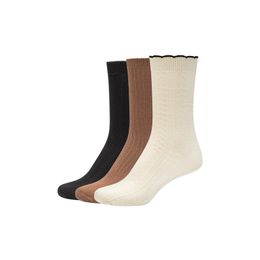 Camano Damen Socken "comfort", Gr. 35egret, Baumwolle, Elasthan, Polyamid, unifarben, Socken, mit elastischem Bund