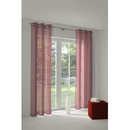 Vorhang WIRTH, B:132cm H:245cm, rot, Obermaterial: 66% Polyester, 34% Baumwolle, Wohnzimmer, Gardinen, "LORCA"