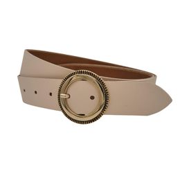 AnnaMatoni Damen Lederg&uuml;rtel "AnnaMatoni Lederg&uuml;rtel Glim Lederg&uuml;rtel Glim", beige, Gr. 130, 100% Leder, G&uuml;rtel