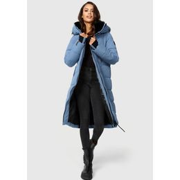 Marikoo Damen Steppjacke "Zuraraa XVI", blau, Gr. XXXL, Obermaterial: 100% Polyester. Innenseite: 100% Polyester. Futter: 100% Polyester. Wattierung: