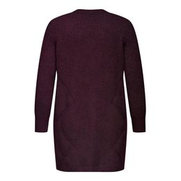 Only CARMAKOMA Damen Strickjacke "CARWHITNEY LS CARDIGAN KNIT"mauve wine detail:melange, Gr. S, meliert, Strick, Obermaterial: 93% Polyester, 4%
