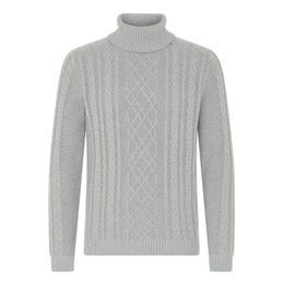 11 Project Herren Rollkragenpullover "Rollkragenpullover PRJamelio"griffin melange, Gr. L, Obermaterial: 100% Baumwolle CO recyc.., Pullover