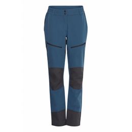 North Bend Damen Trekkinghose "Trekkinghose NBAvalina", blau, Gr. 40, unifarben, Obermaterial: 91% Polyester PES. 9% Elasthan EL., Hosen