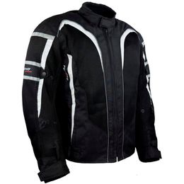 Roleff Motorradjacke "RO 607", S, grau, Jacken, 4 Taschen, mit Sicherheitsstreifen