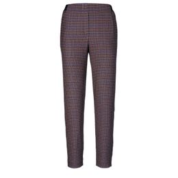 GOLDNER Damen Schlupfhose "Kurzgr&ouml;&szlig;e Klassische Karohose Martha", grau, Gr. 25, Obermaterial: 64% Polyester Green Circle PES GreenC. 33% Viskose CV.