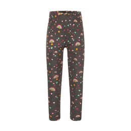 happy girls M&auml;dchen Strickleggings, grau, Gr. 98, gemustert, Feinstrick, Obermaterial: 60% Polyester, 35% Baumwolle, 5% Elasthan, Hosen, im tollen