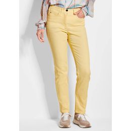 GOLDNER Damen Regular-fit-Jeans "Damen Jeans Slim Fit LOUISA mit Stretch-Anteil", gelb, Gr. 48, Obermaterial: 70% Baumwolle CO. 27% Polyester PES. 3%