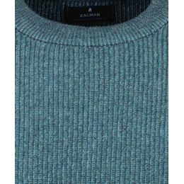 Ragman Herren Rundhalspullover, gr&uuml;n, Gr. L, 95% Baumwolle 5% Kaschmir, Pullover