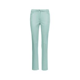 GOLDNER Damen Stoffhose "Kurzgr&ouml;&szlig;e Baumwollhose mit Dehnbund", gr&uuml;n, Gr. 24, Obermaterial: 98% Baumwolle CO. 2% Elasthan EL., Hosen, Ohne