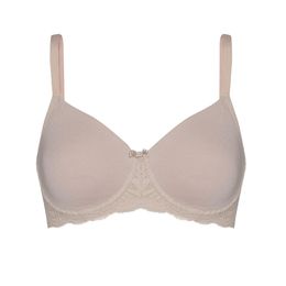 SuSa Damen B&uuml;gel-BH "B&uuml;gel BH Nizza", Gr. 95, beige, Stoff, Obermaterial: 56% Baumwolle CO. 37% Polyamid PA. 7% Elasthan EL., BHs