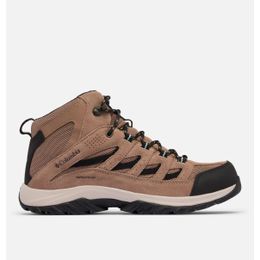 Columbia Herren Wanderschuh "CRESTWOOD MID WATERPROOF", Gr. 42, blau, Mesh, Synthetik, Schuhe, wasserdicht
