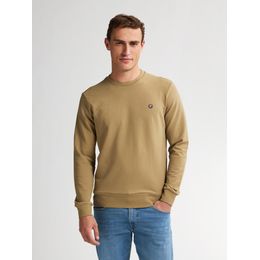 Herren Sweatshirt, braun, Gr. XXL, PETROL INDUSTRIES, Sweatware, Obermaterial: 95% Baumwolle, 5% Elasthan, Sweatshirts, mit Logo Stickerei
