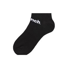 Bench. Damen Sportsocken "Damen Herren Sneaker Socken, Laufsocken niedrige Socken", Gr. 47, schwarz-wei&szlig;, Baumwollmischung, unifarben, Socken,
