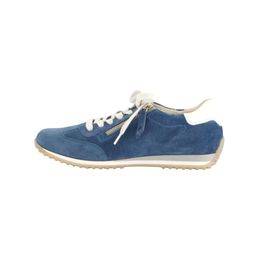 Paul Green Damen Sneaker "Paul Green Sneaker Veloursleder", Gr. 39blau, beige, Veloursleder, Schuhe