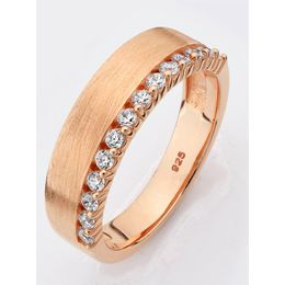 Lady Damen Fingerring, 17, Metall Ros&eacute;gold 585, rosa, Metall, Ros&eacute;gold 585, Fingerringe