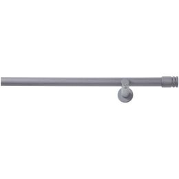 Vorhangstange GOOD LIFE, L:120cm Ø:20mm, grau, Metall, Gardinenstangen, "Mira"