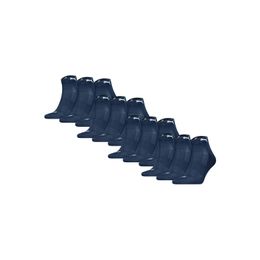 Puma Herren Kurzsocken "Socken Cushioned Quarter 12P 12er Pack", Gr. 39, blau, Obermaterial: 82% Baumwolle CO. 16% Polyester PES. 1% Elasthan EL. 1%