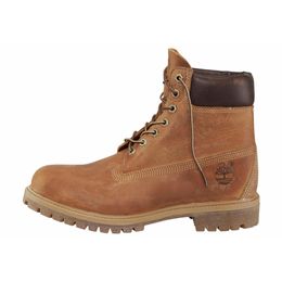 Timberland Damen Schn&uuml;rboots "Heritage 6" Premiu", Gr. 50, braun, Nubukleder, Schuhe, Winterstiefel, Schn&uuml;rstiefel, Winterschuhe, wasserdicht