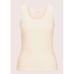 Madeleine Mode MADELEINE Damen Tr&auml;gertop "Tanktop &Auml;rmelloses Rippen-Top", wei&szlig;, Gr. 40, Obermaterial: 46% Baumwolle CO. 46% Modal CMD. 8% Elasthan EL., Tops