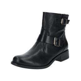 Paul Green Damen Bikerboots "Paul Green Stiefelette Glattleder", Gr. 38, schwarz, Glattleder, Schuhe