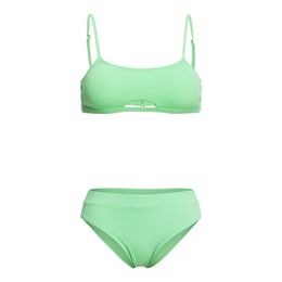 Roxy Damen Bandeau-Bikini "Color Jam", gr&uuml;n, Gr. L, 93% Nylon, 7% Elasthan, Bikini-Sets
