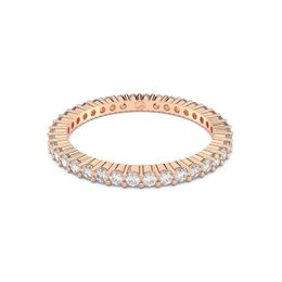 Swarovski Damen Fingerring "Matrix Tennis Vittore, 5655703, 5656293, 5656300, 5656297", 52, Metall, 2mm, rosa, Metall, Fingerringe, mit Swarovski