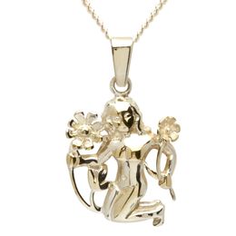 OSTSEE-SCHMUCK Damen Kette mit Anh&auml;nger "OSTSEE-SCHMUCK Kette mit Anh&auml;nger Tierkreiszeichen Jungfrau", 42cm, Gelbgold 333, L: 42, gold, Gelbgold 333,